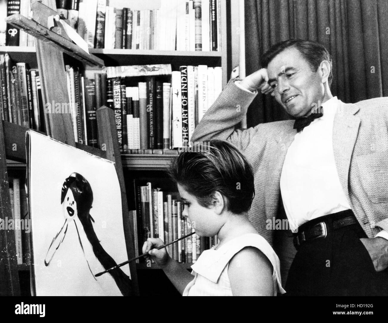 James Mason with daughter, Portland, 1956 Stock Photo - Alamy