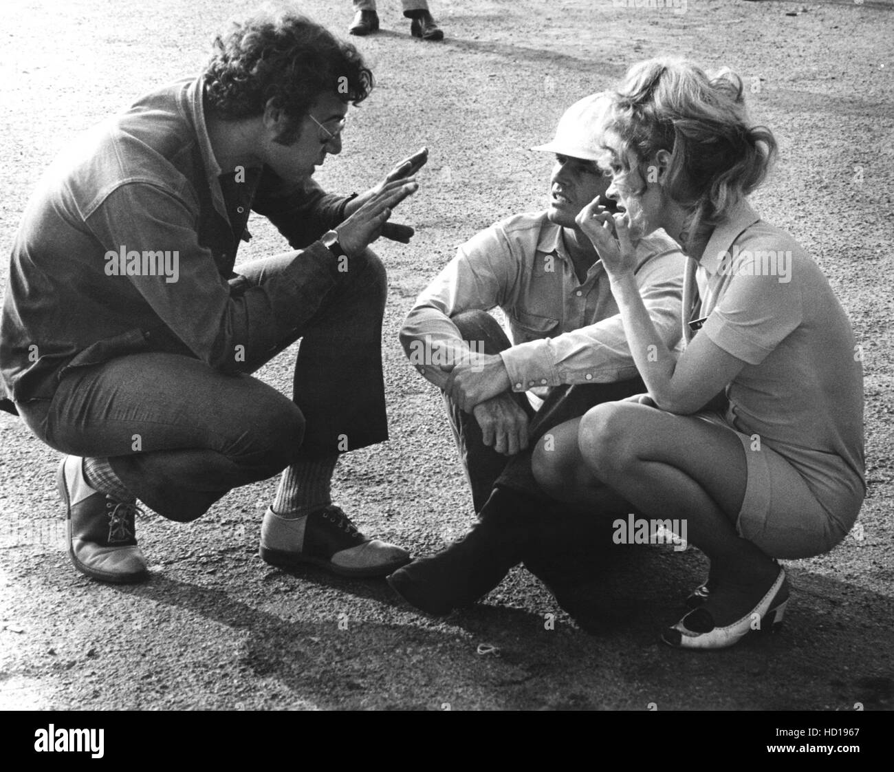 FIVE EASY PIECES, Director Bob Rafelson, Jack Nicholson and Karen Black ...