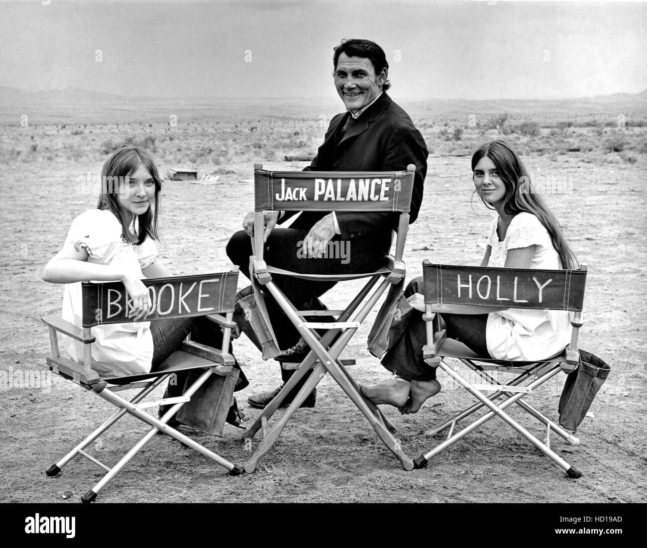 Jack Palance with daughters Brooke Palance and Holly Palance, 1969 ...