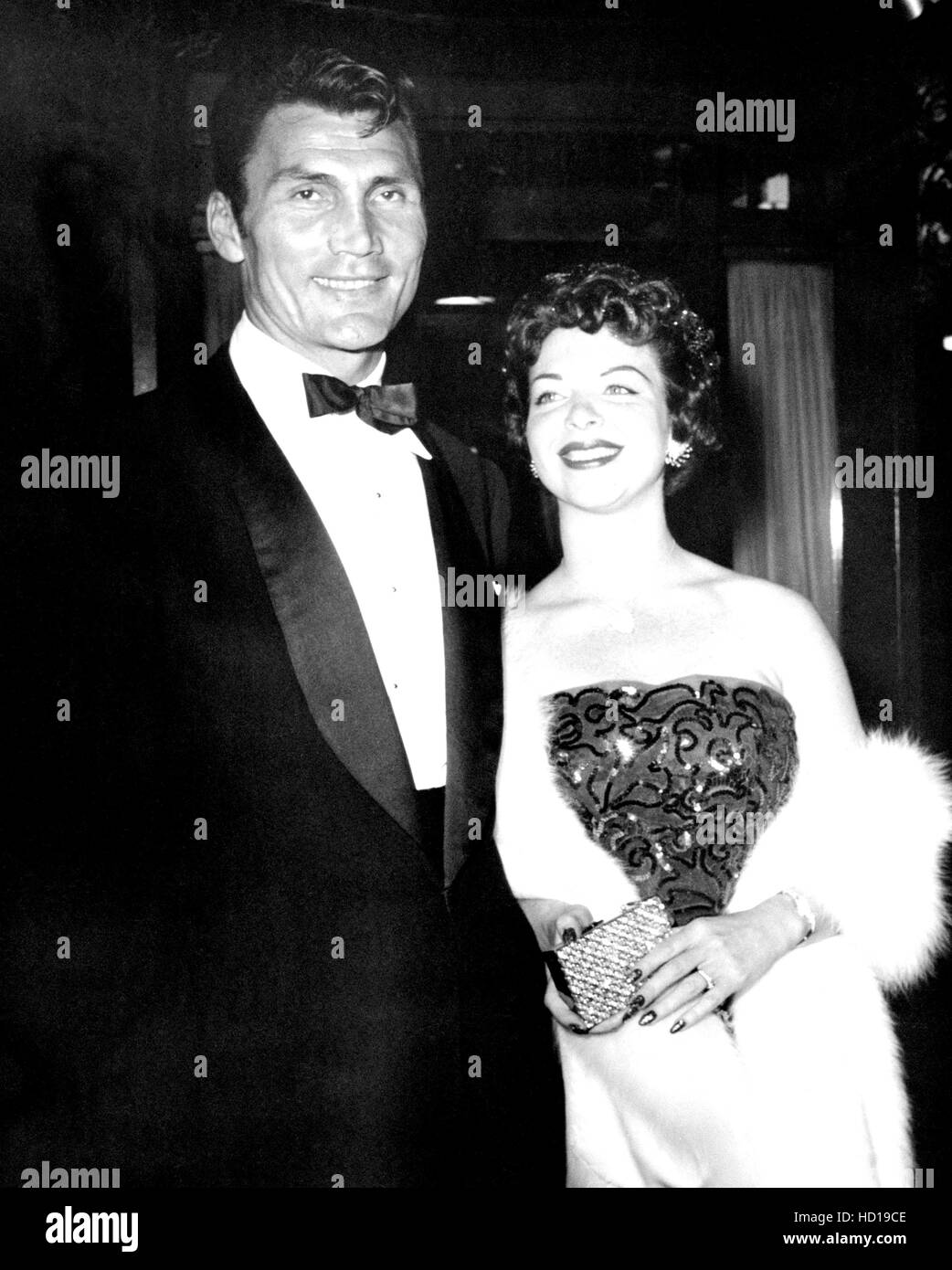 From left: Jack Palance and wife, Virginia Baker, attending movie ...