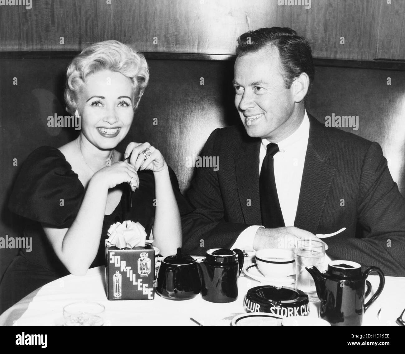 From left: Jane Powell, Patrick Nerney at the Stork Club, 1950s Stock ...