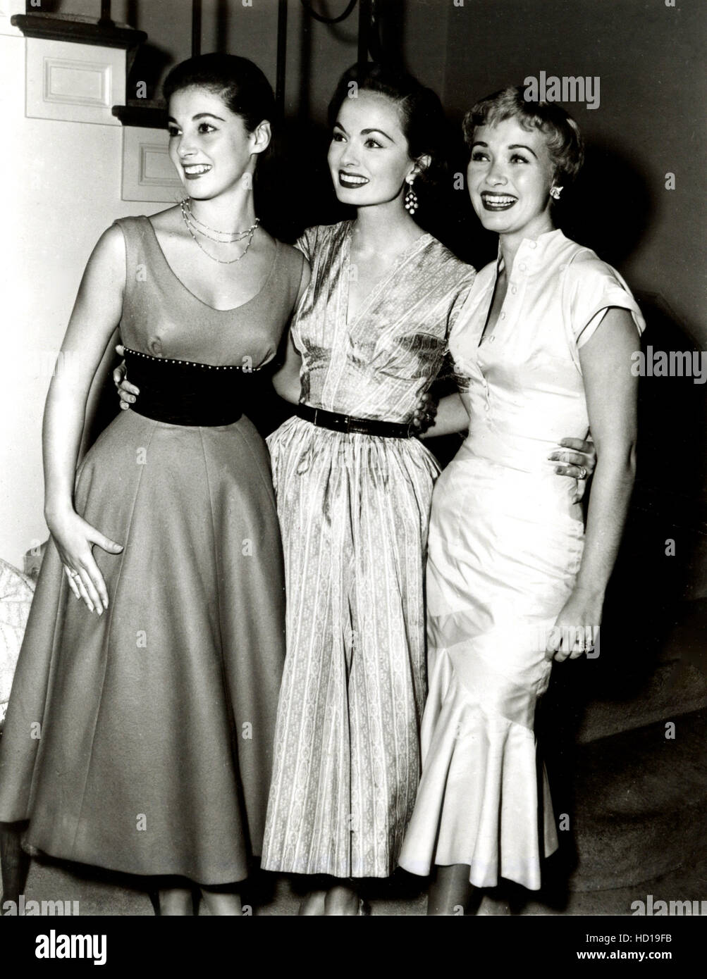 From left, Pier Angeli, Ann Blyth, Jane Powell, 1955 Stock Photo - Alamy