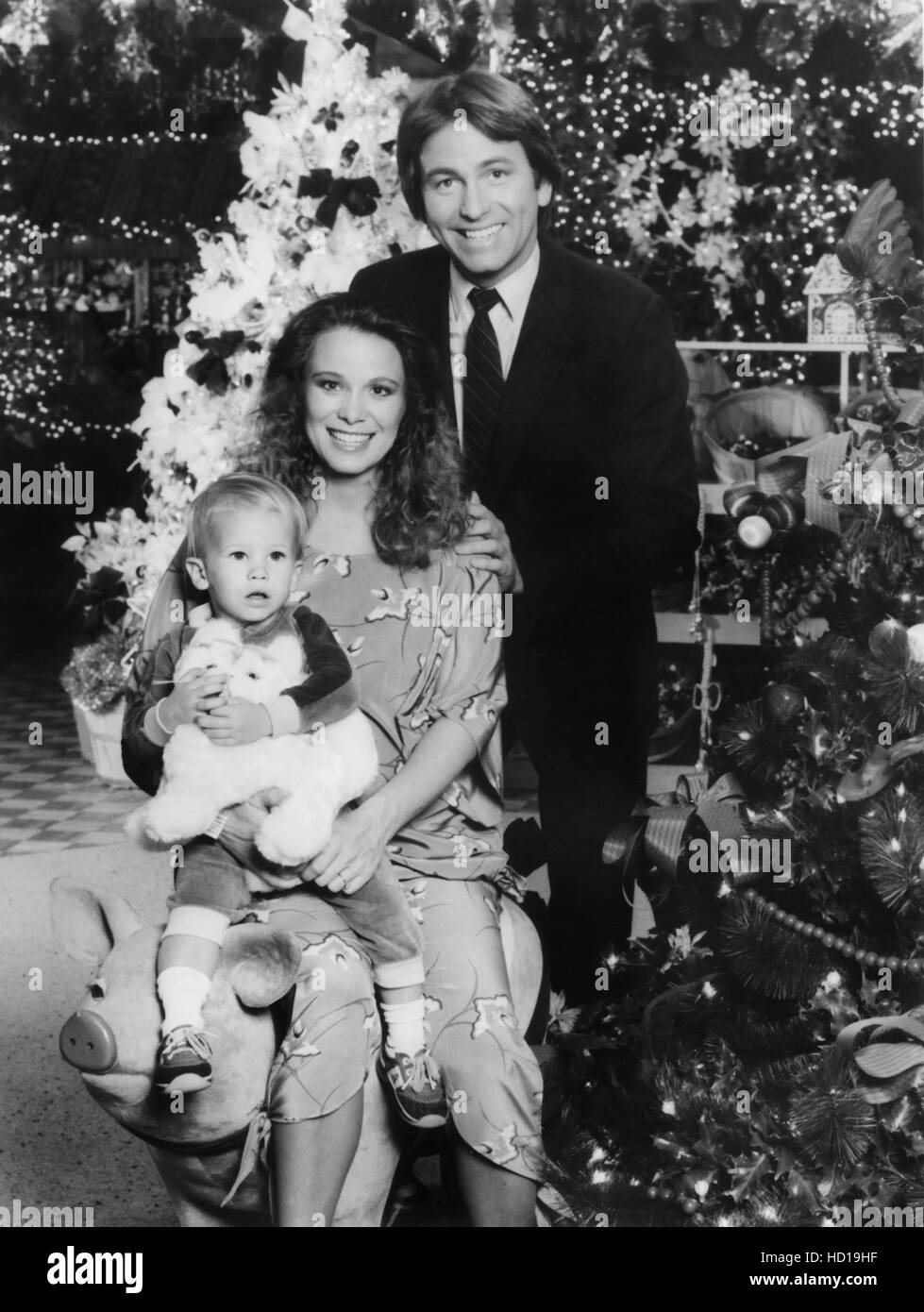 Jason Ritter, Nancy Morgan, John Ritter, (Christmas publicity shot ...