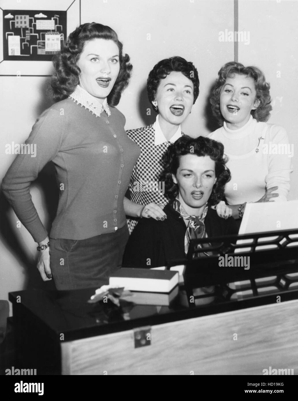 The Four Girls Christian hymn-singing quartet, from left, Beryl Davis ...