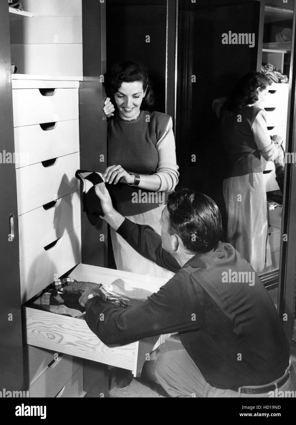 Jane Russell, Bob Waterfield, 1948 Stock Photo - Alamy