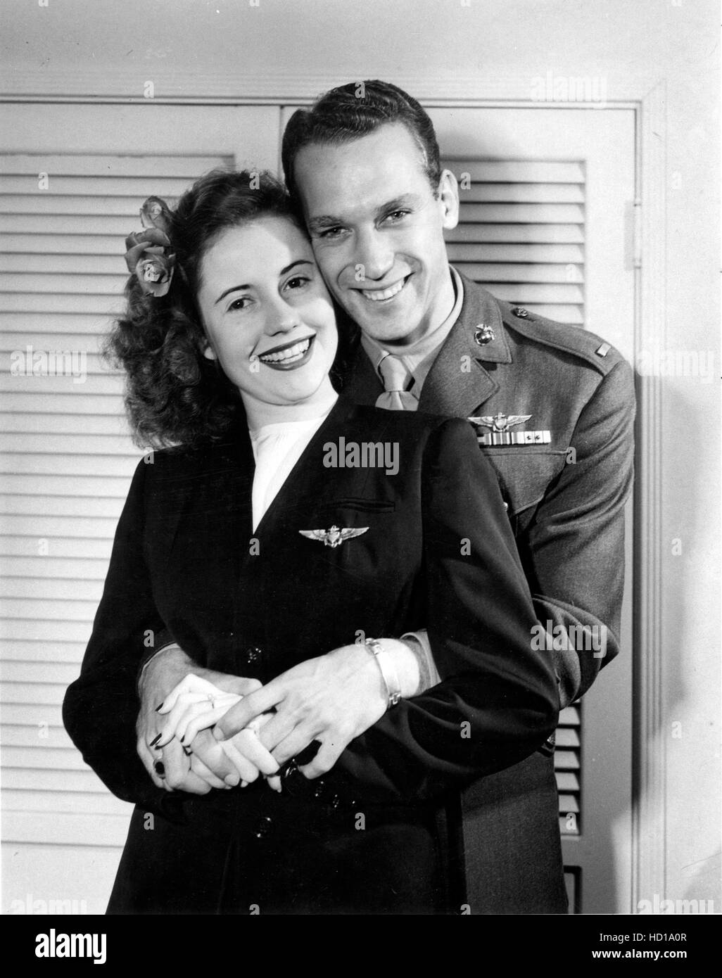 Joyce Reynolds, left, and her first husband, Marine Corps Flight ...