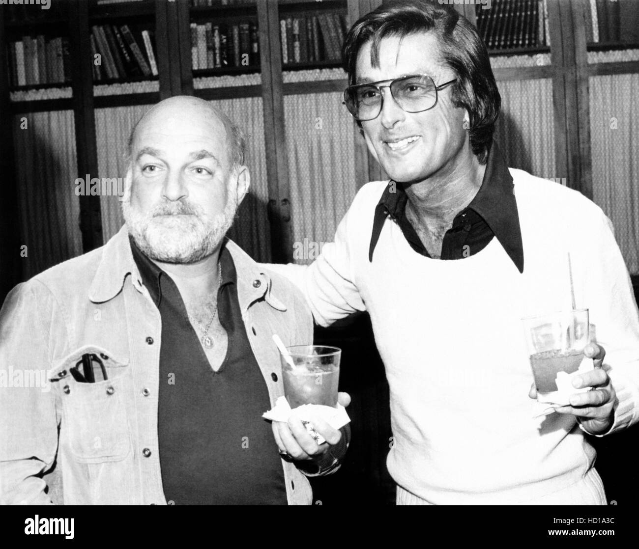 From left, John Schlesinger, Robert Evans, ca. mid-1970s Stock Photo ...