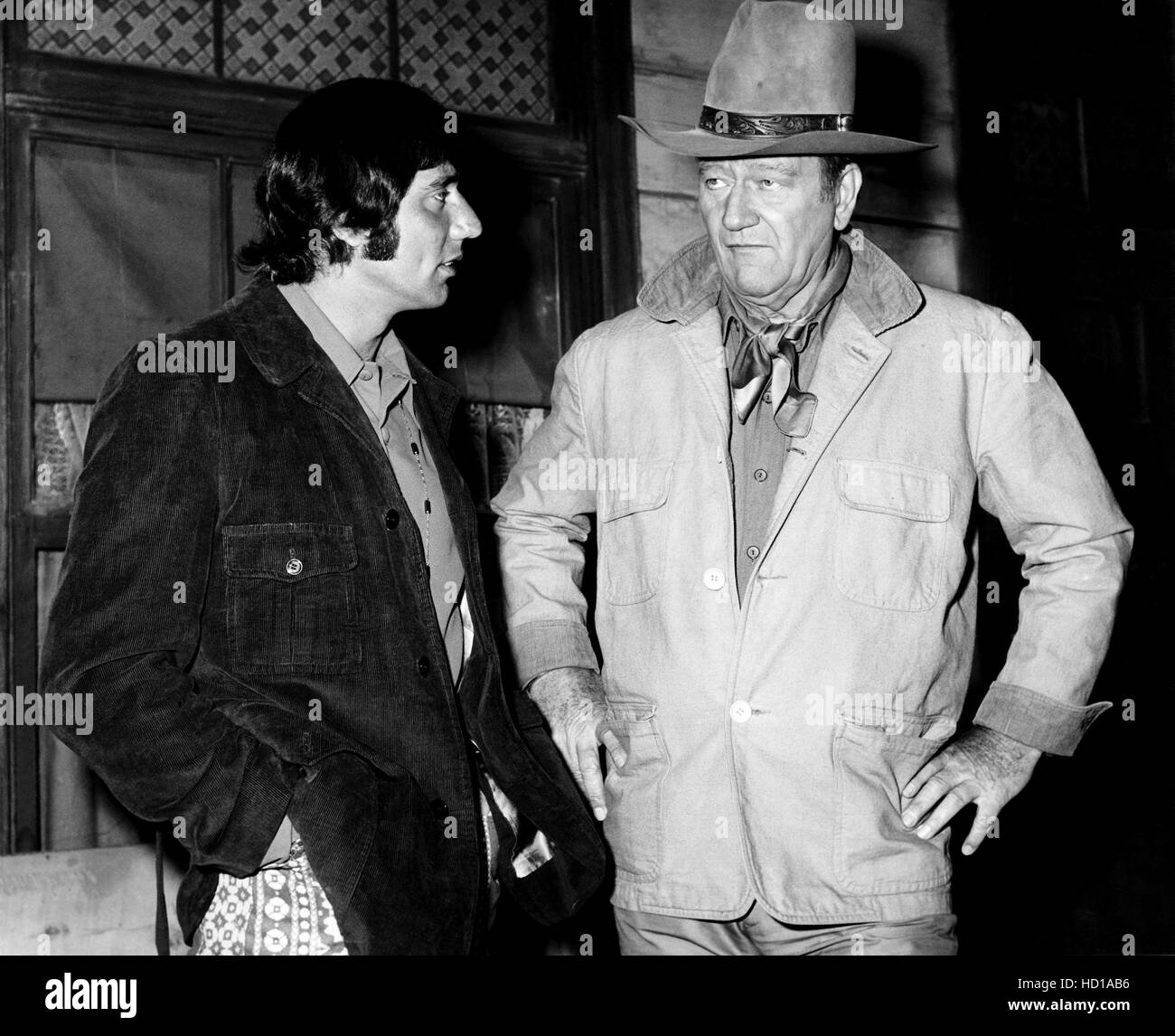 From left, Joe Namath, John Wayne, ca. early 1970s Stock Photo - Alamy