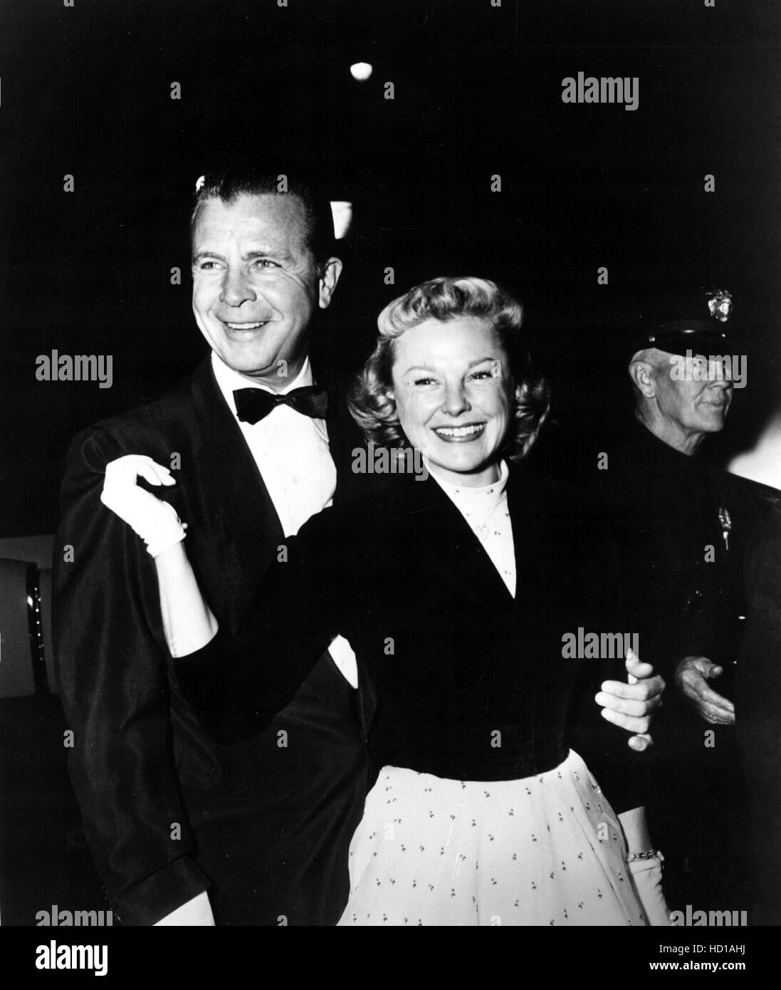Happy couple DICK POWELL and JUNE ALLYSON enjoy a night on the town ...