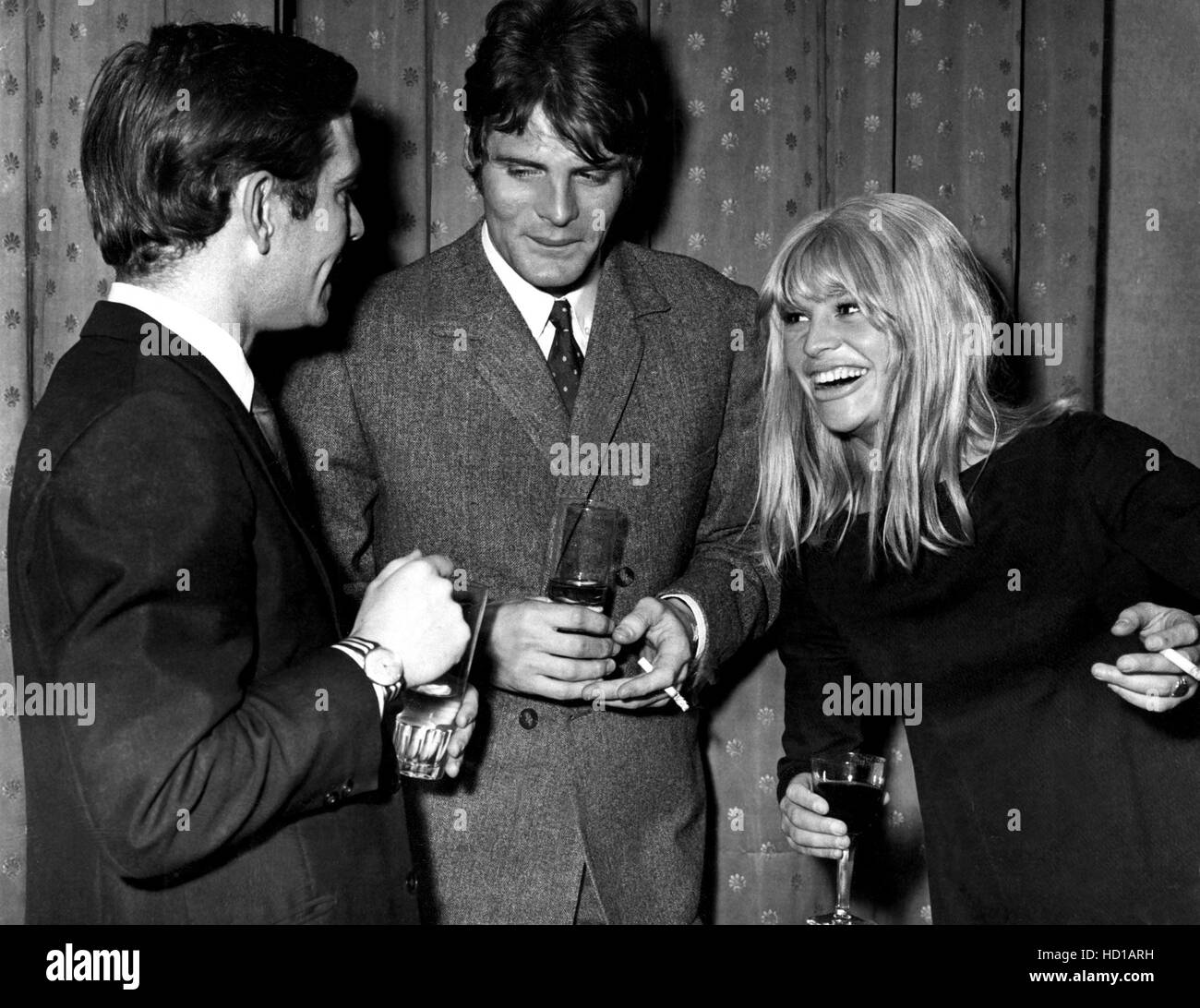 Tom Courtenay, Don Bessant, Julie Christie celebrate her 23rd birthday ...