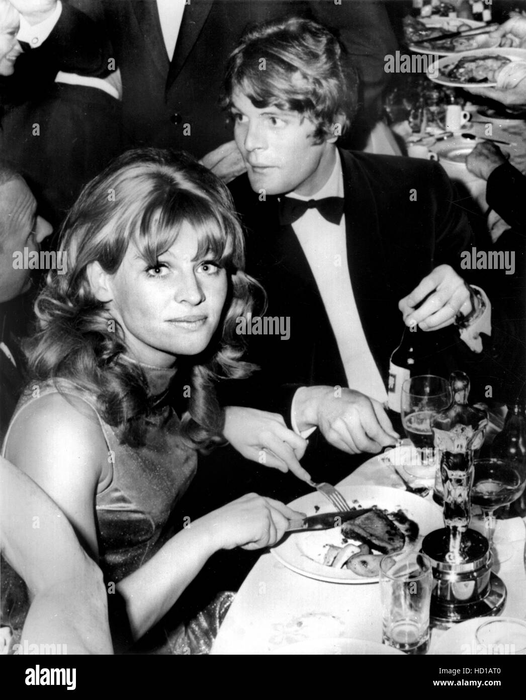 Julie Christie, and her boyfriend Don Bessant, after winning an Oscar ...