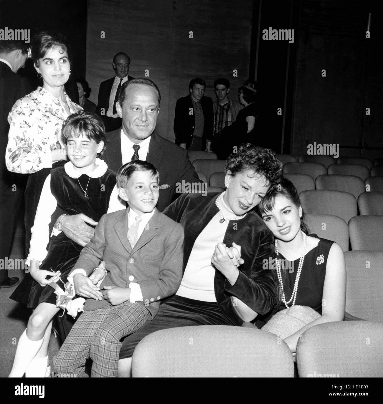 Deated, from left, Lorna Luft, Sid Luft, Joey Luft, Judy Garland, Lisa ...
