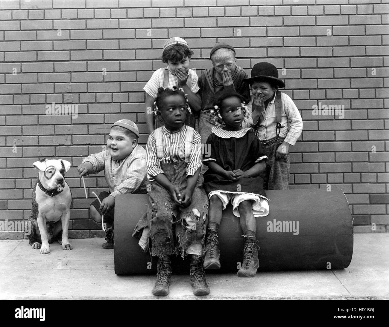 LITTLE RASCALS, THE, (front) Petey, Joe Cobb, Farina (Allen Clay ...
