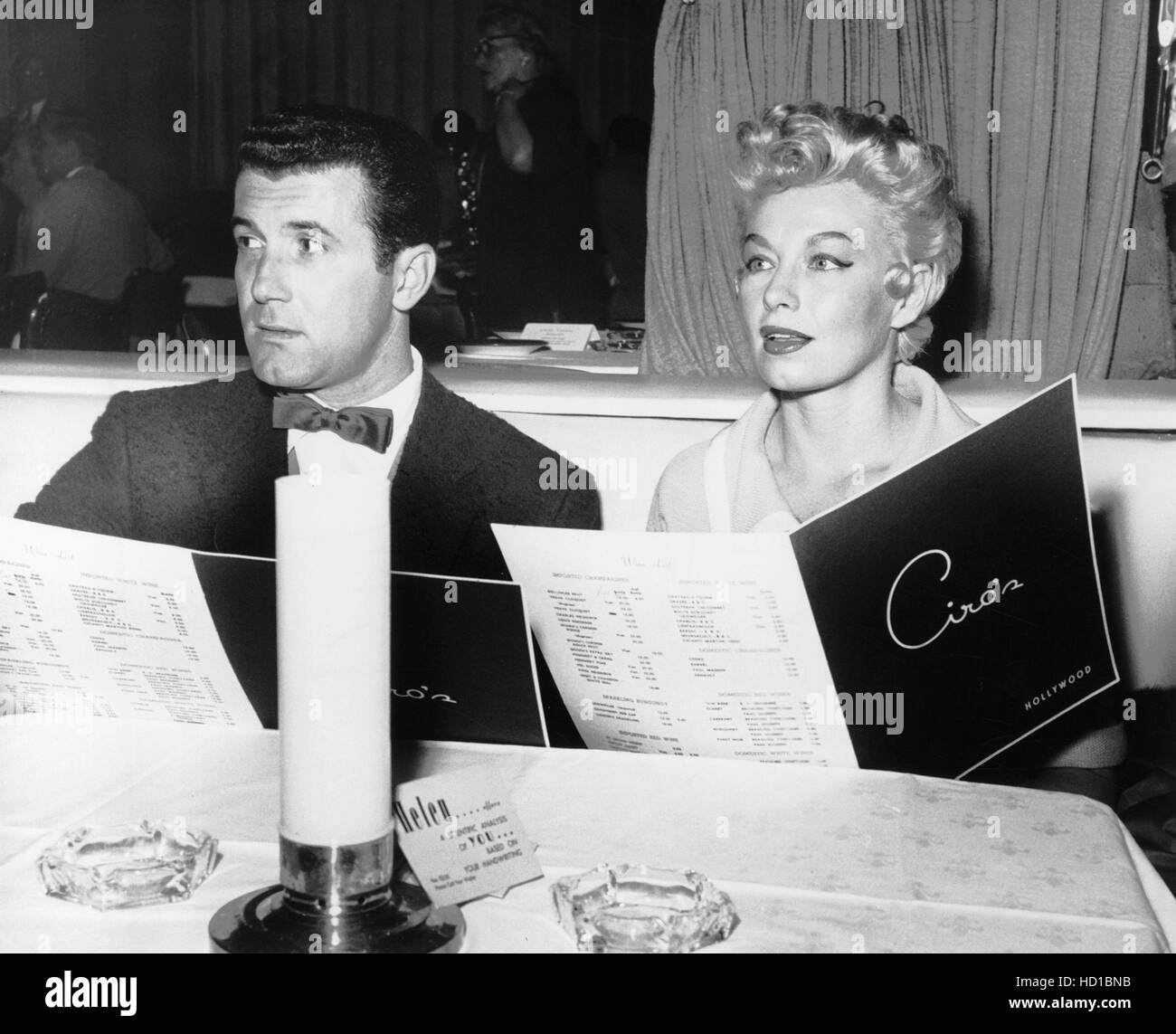 Lili St. Cyr, right, and her fifth husband, actor Ted Jordan, at Ciro's ...
