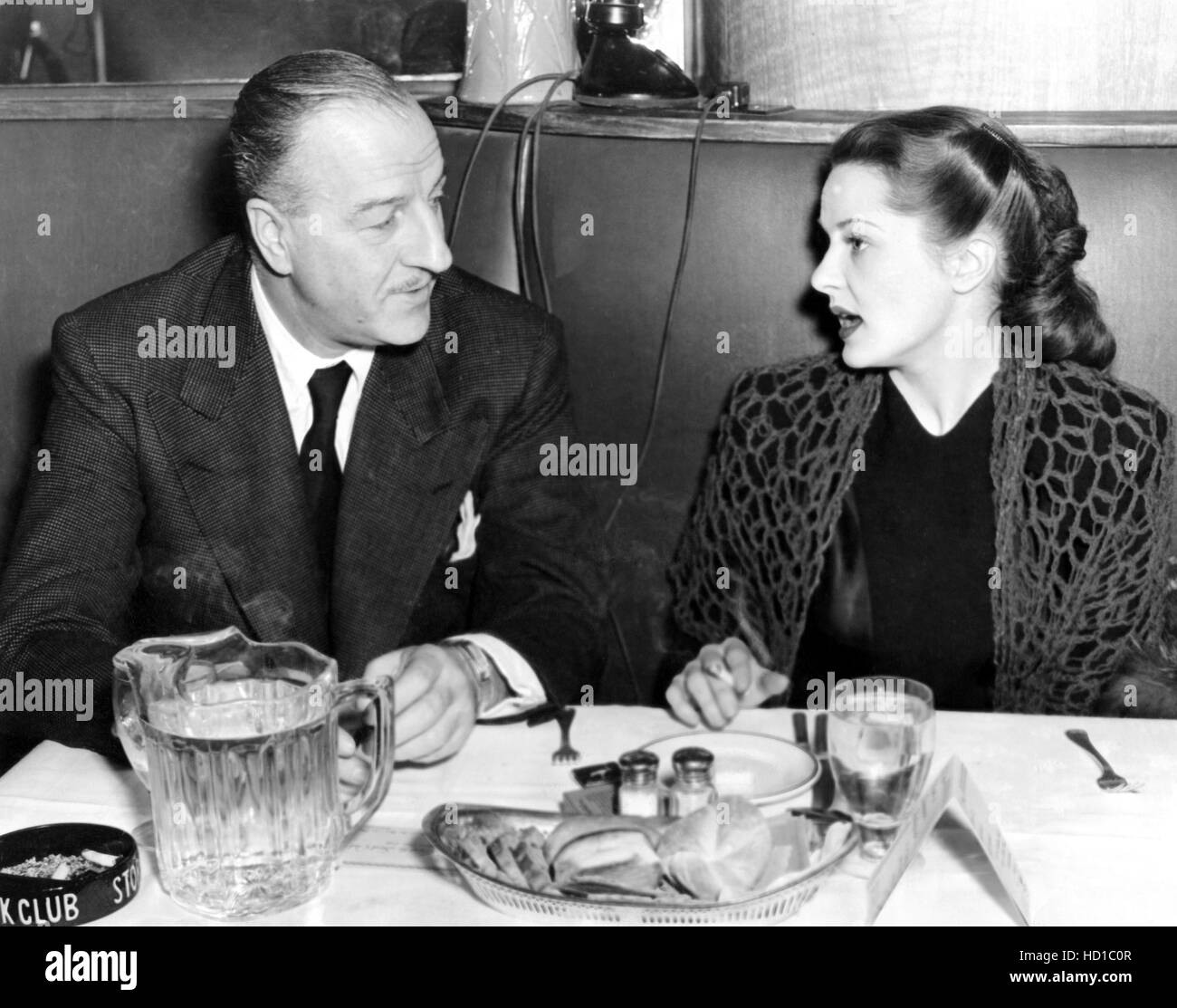 From left: Louis Calhern at the Stork Club with future wife, Marianne ...