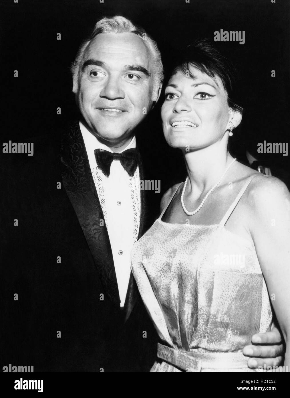 Lorne Greene, left, with wife, Nancy Deale, ca. early 1960s Stock Photo ...