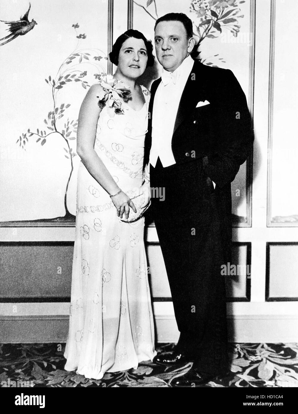 Louella Parsons, left, and her third husband, Dr. Henry Martin, 1936 ...