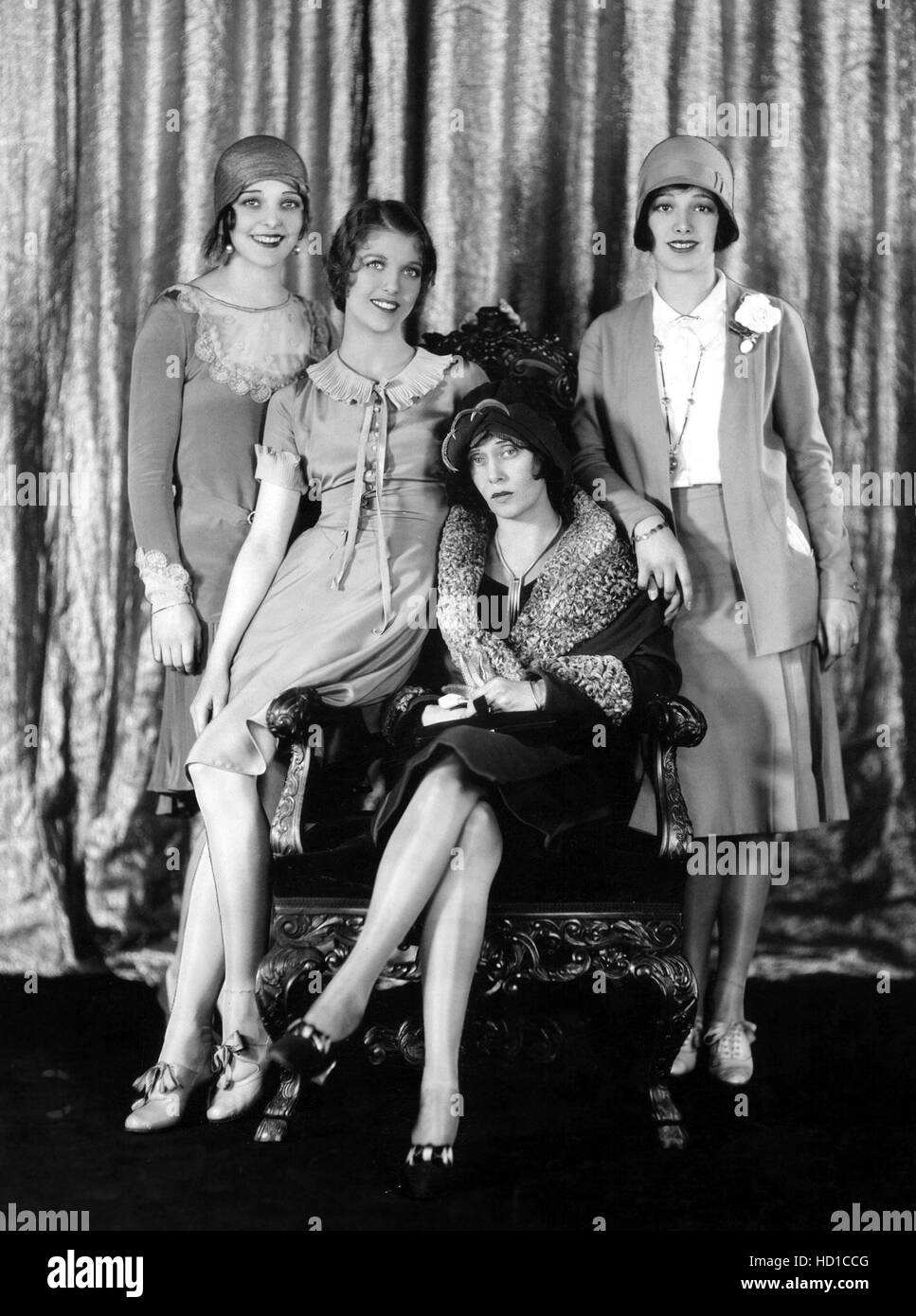 SALLY BLANE, LORETTA YOUNG, MRS. GLADYS YOUNG, POLLY ANN YOUNG, 1929 ...