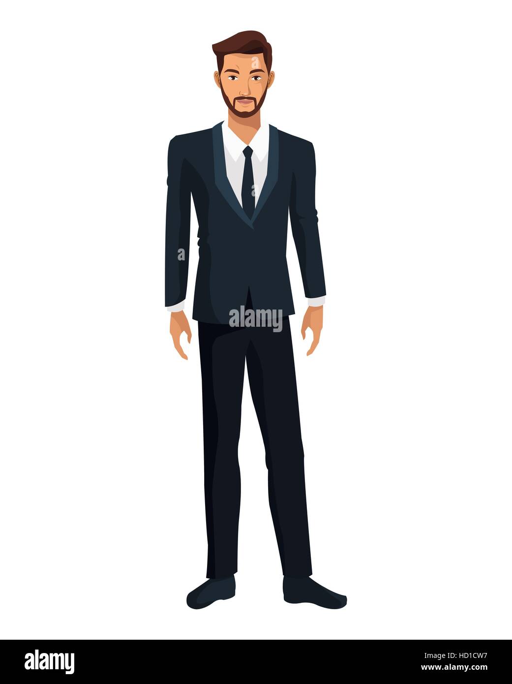 Serious successful business man Stock Vector Images - Alamy