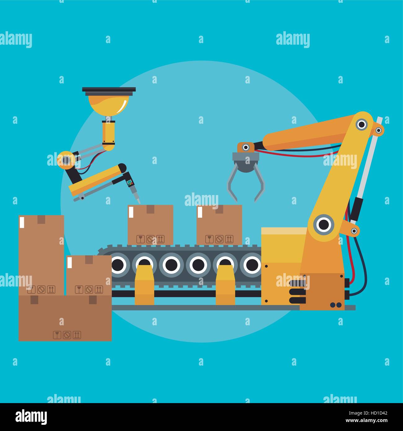 Production line Stock Vector Images - Alamy
