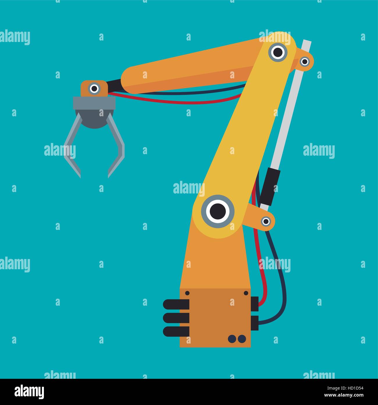 industrial robot arm engine futuristic Stock Vector Image & Art - Alamy
