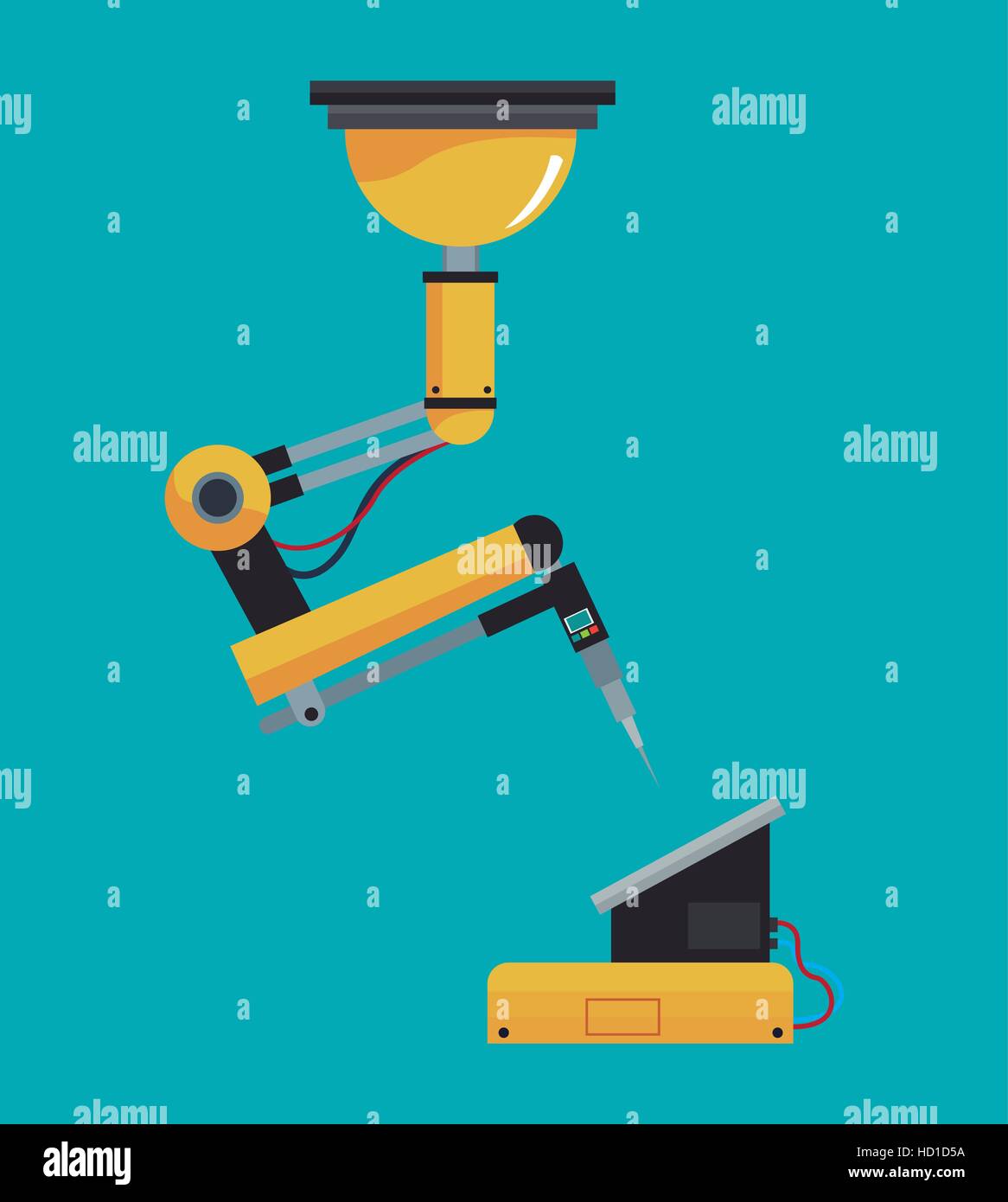 Automated robotic assembly electronic Stock Vector Images - Alamy