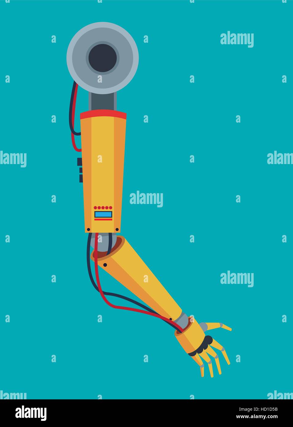 Production factory robotic arm working Stock Vector Images - Alamy