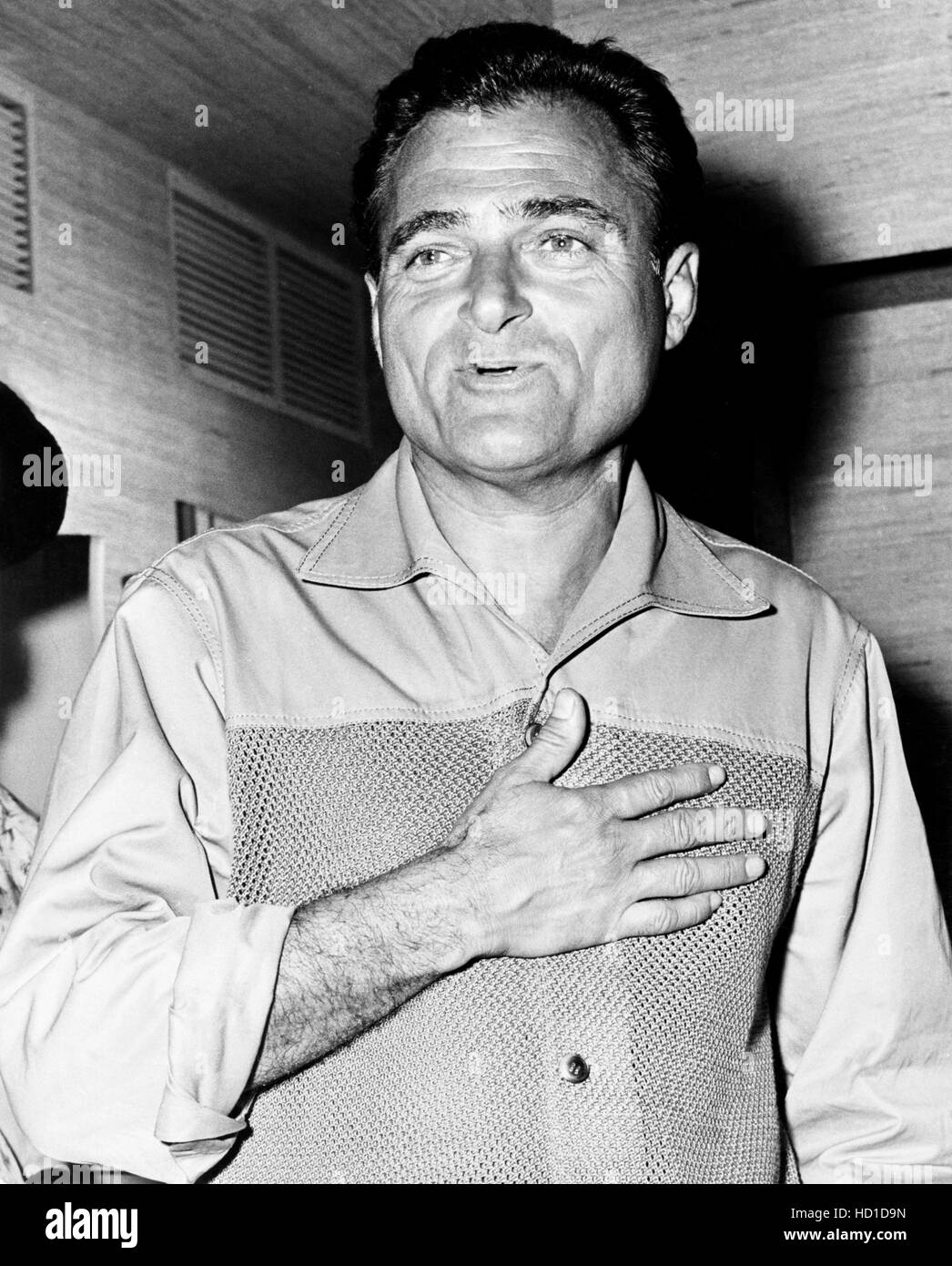 Michael Todd, at the Dorchester Hotel, London, 1957 Stock Photo - Alamy