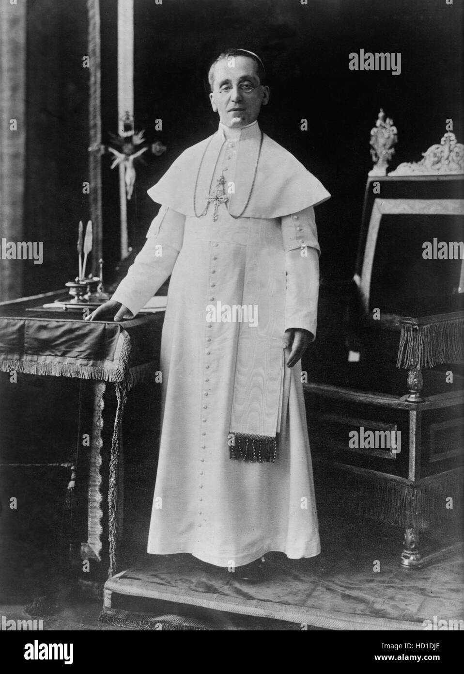 Pope Benedict XV, Standing Portrait, Bain News Service, 1915 Stock ...