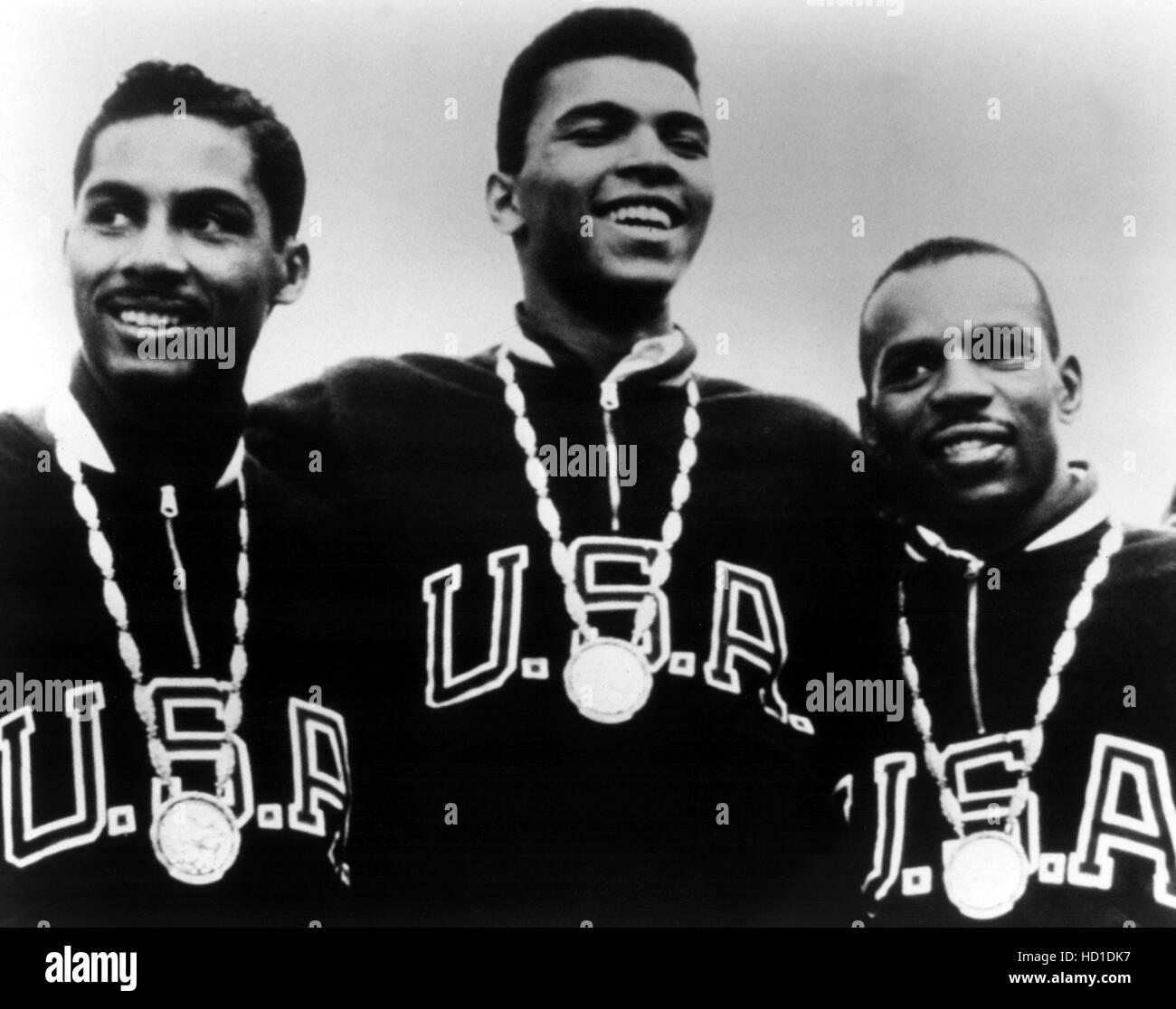 Cassius Clay (Muhammad Ali) with other members of the U.S. boxing team ...
