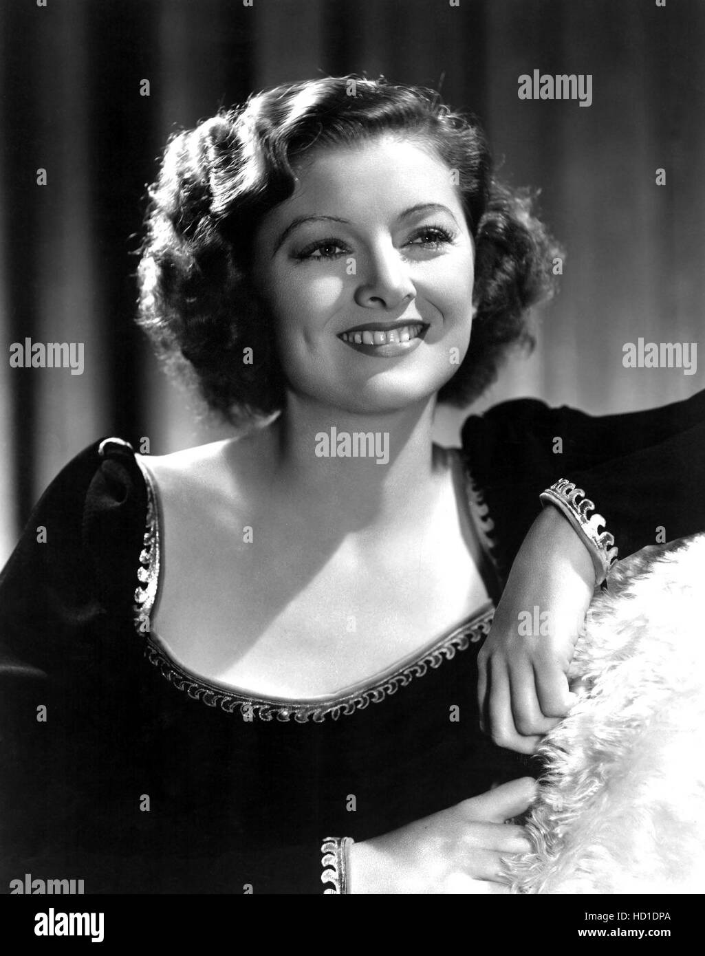 MYRNA LOY by Clarence Sinclair Bull, 6/23/38 Stock Photo - Alamy