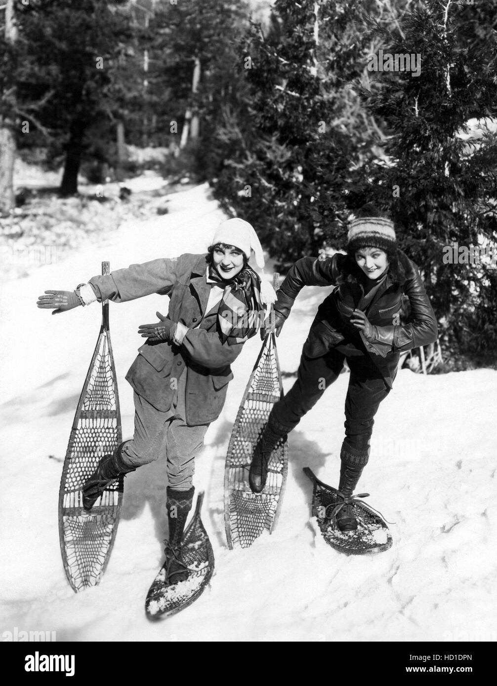 Warner Brothers starlets JANE WINTON and MYRNA LOY do the Charleston on ...