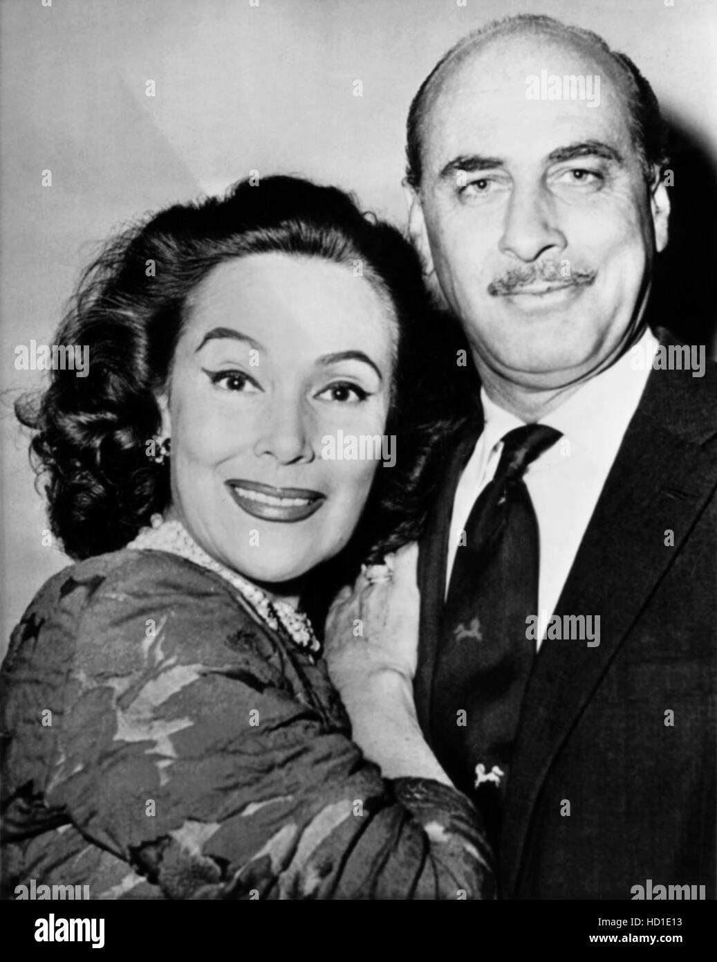 Dolores del Rio, left, with her third husband, Lewis Riley, following ...