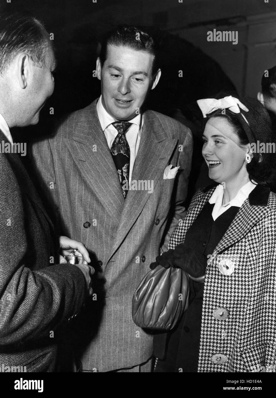 From center: Don DeFore, Marion Holmes DeFore, ca. 1945 Stock Photo - Alamy