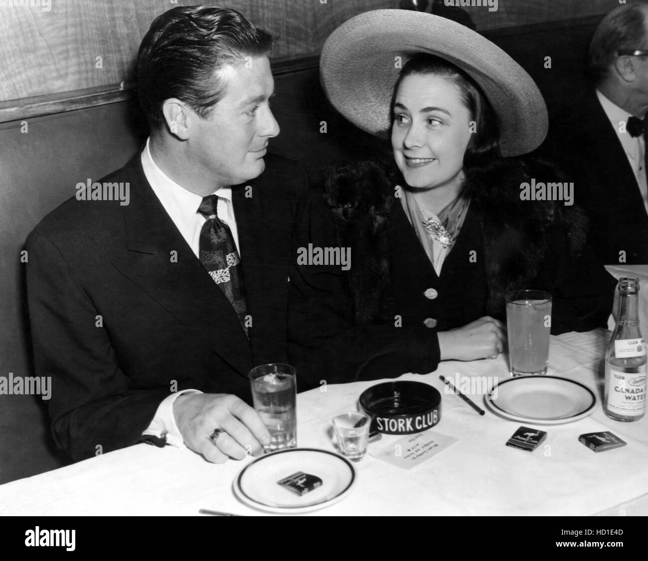 Don DeFore and wife Marion at the Stork Club, New York, 1947 Stock ...