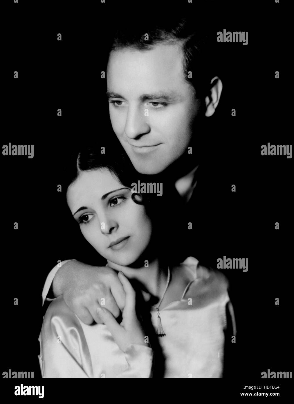 Newlyweds actress Dorothy Janis, bandleader Wayne King, 1932 Stock ...