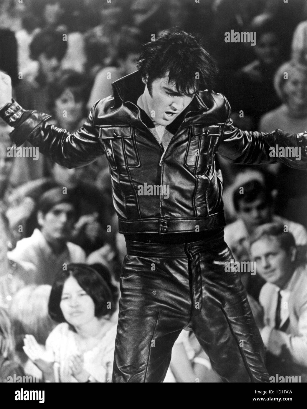 ELVIS PRESLEY, One Night With You, 1968, Comeback TV Special Stock ...