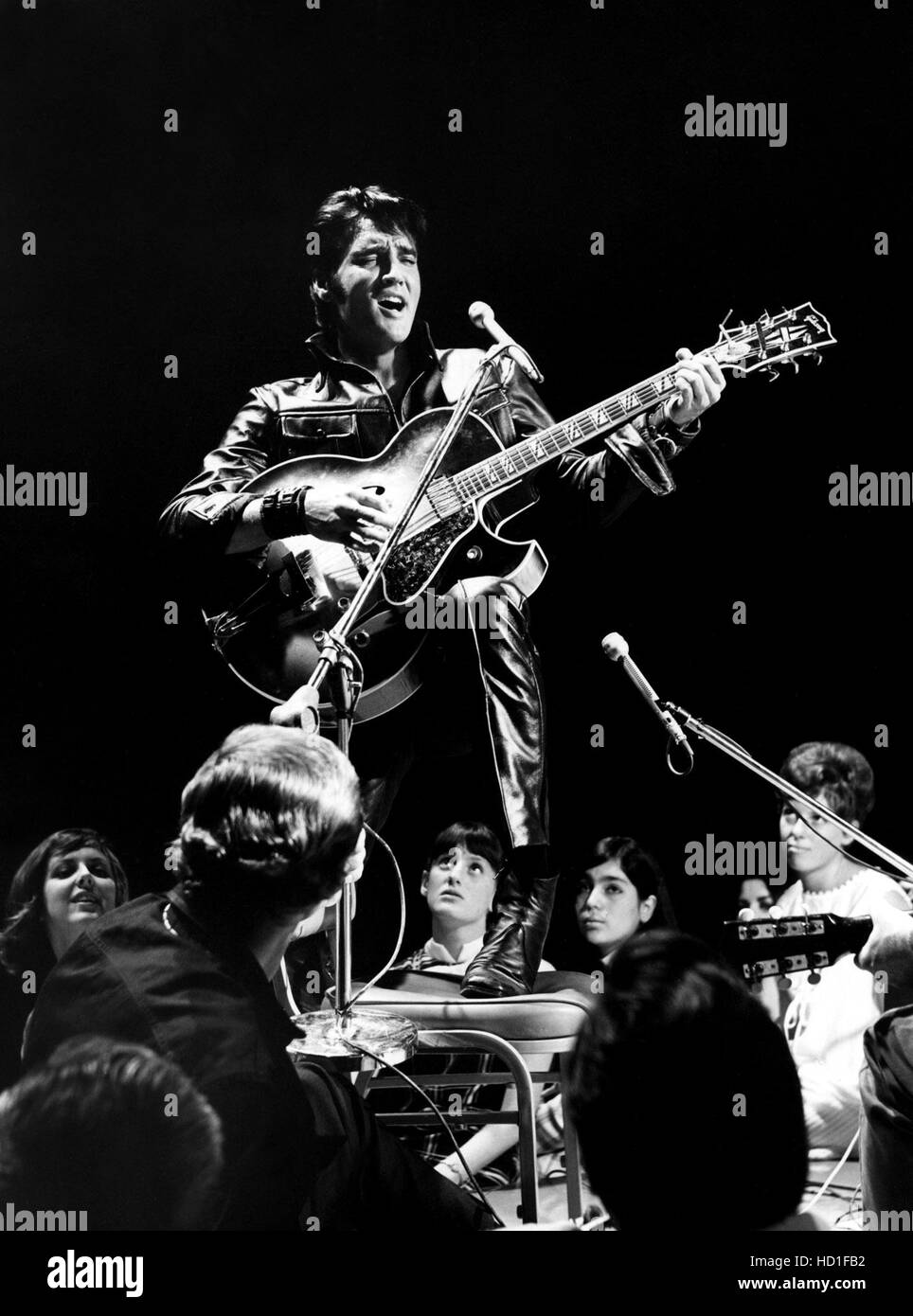 ELVIS PRESLEY, One Night With You, 1968, Comeback TV Special Stock ...