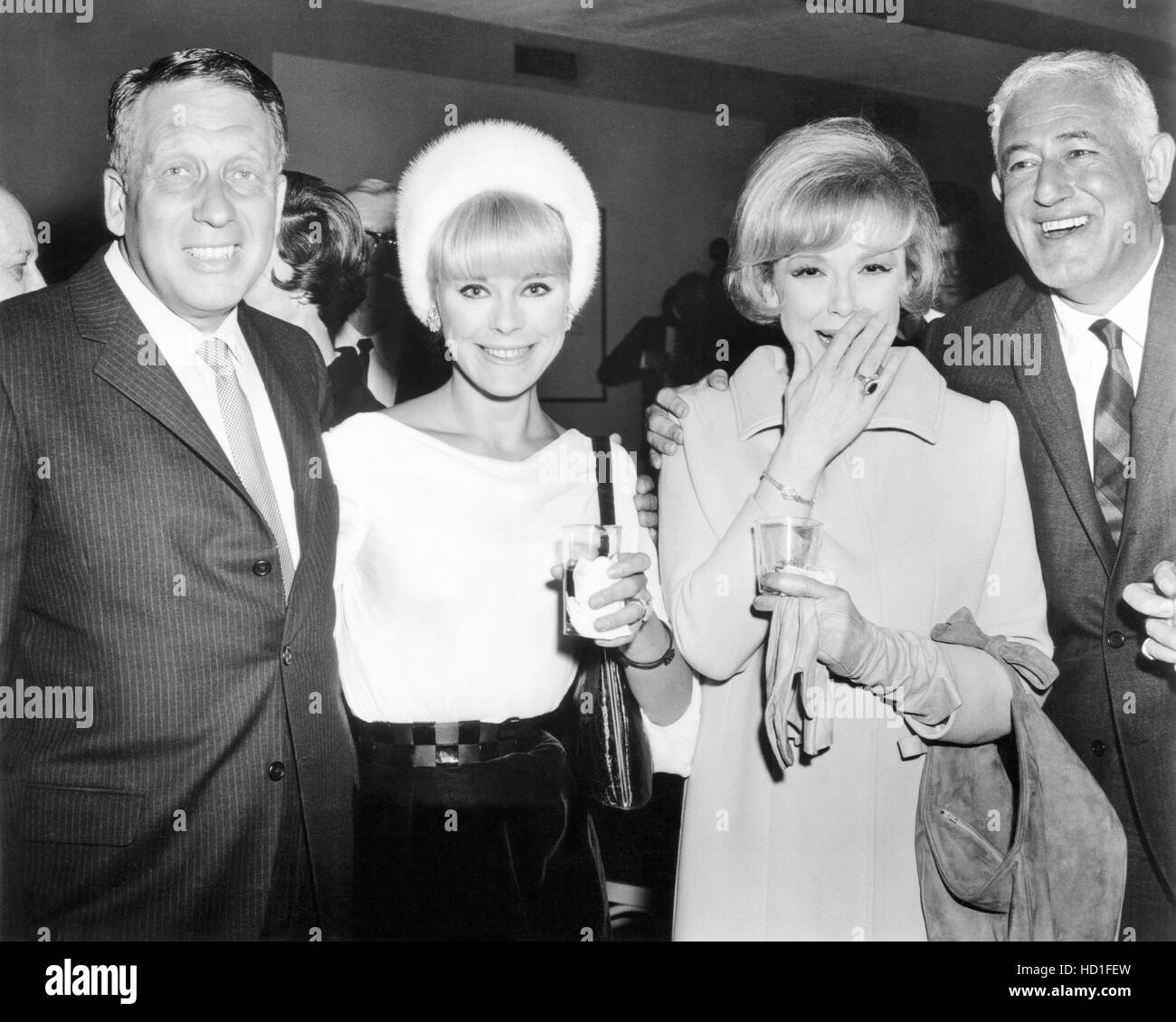 From left: Paramount studio production head Howard W. Koch, Elke Sommer ...