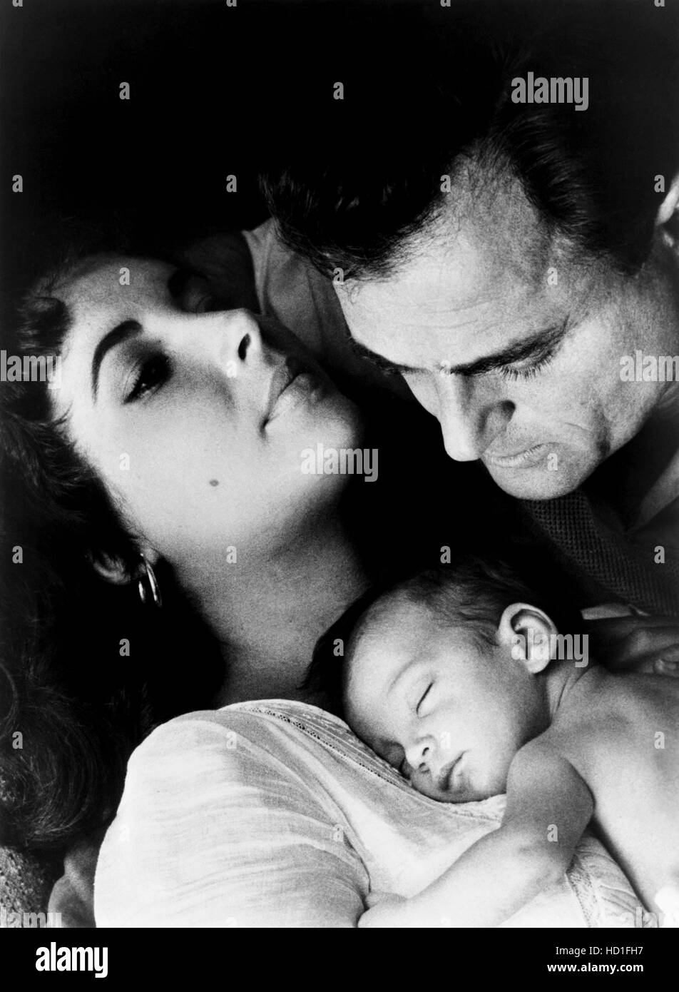 Michael Todd, Elizabeth Taylor, with daughter Liza Todd, born August 6 ...