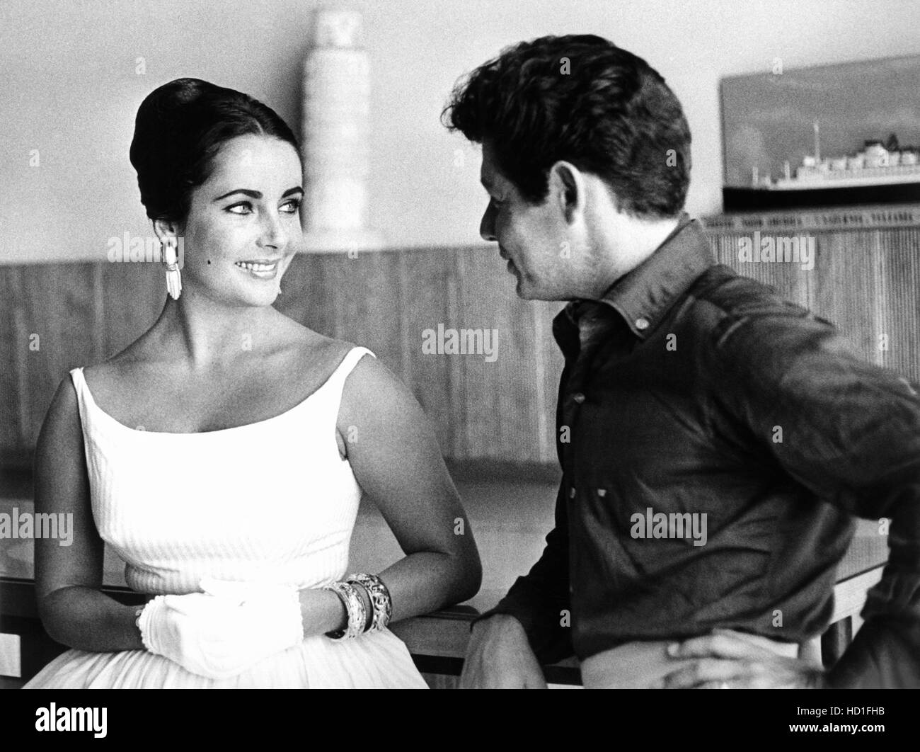 From left, Elizabeth Taylor, Eddie Fisher, in Rome for the shooting of ...
