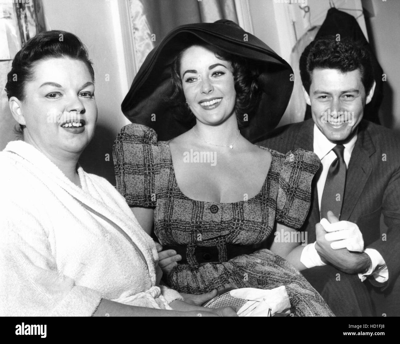 From left, Judy Garland, (who is ill with a kidney infection ...