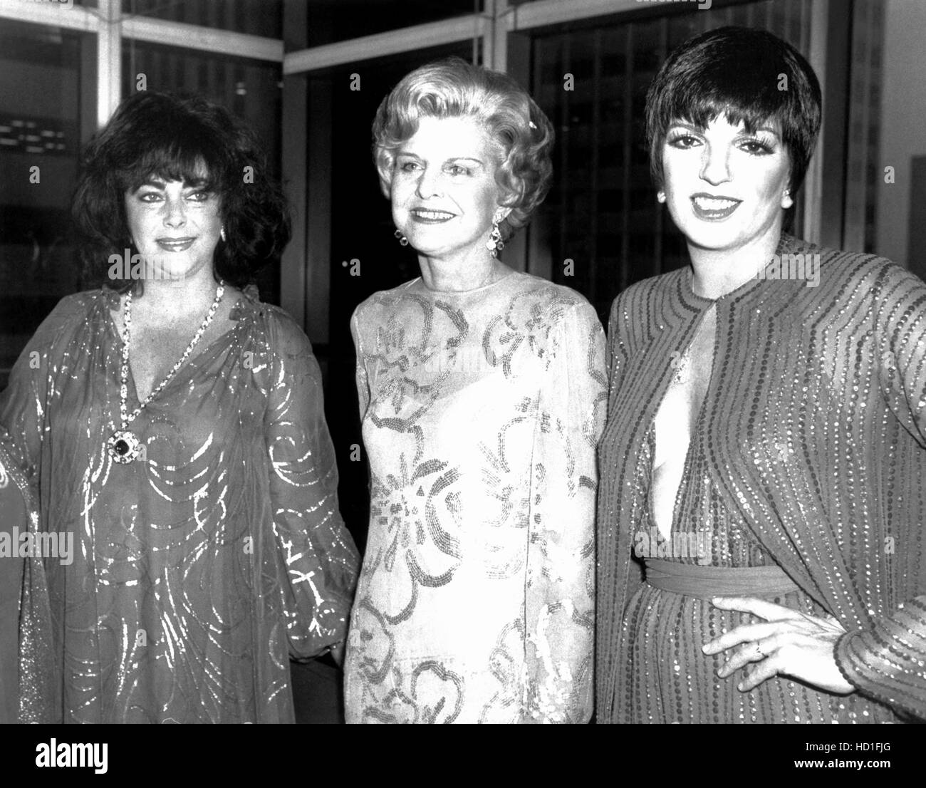 From left, Elizabeth Taylor, Betty Ford, Liza Minnelli, all wearing ...