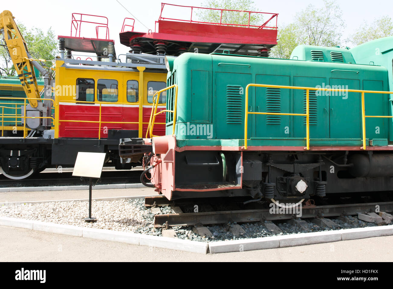 Photo of Russian rail road locomotive in Samara Stock Photo - Alamy