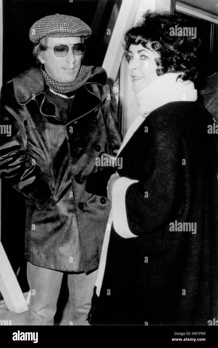 Elizabeth Taylor, right, and Andy Williams, at Heathrow Airport ...