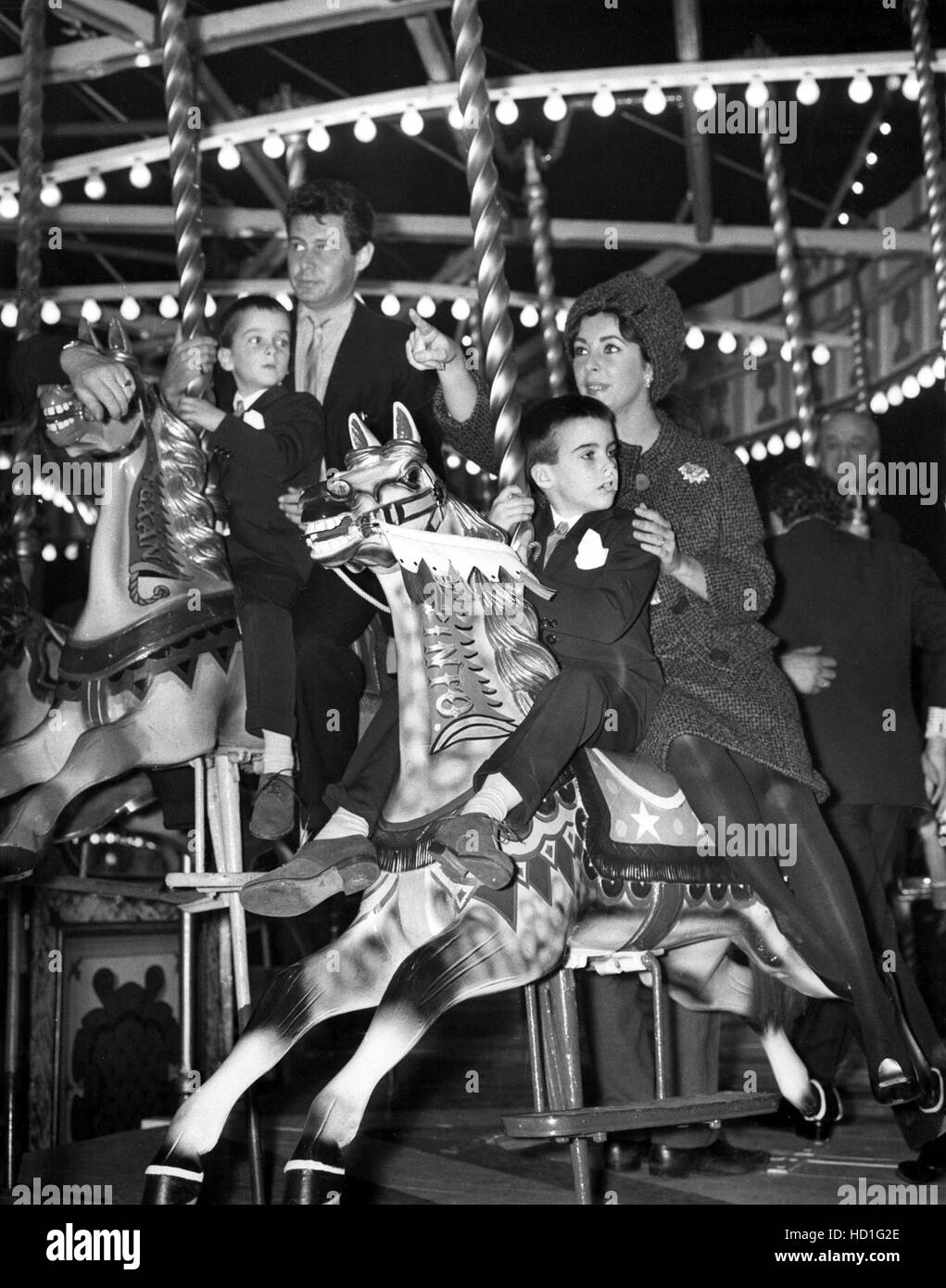 Christopher Wilding, Eddie Fisher, Michael Wilding Jr., Eleizabeth ...