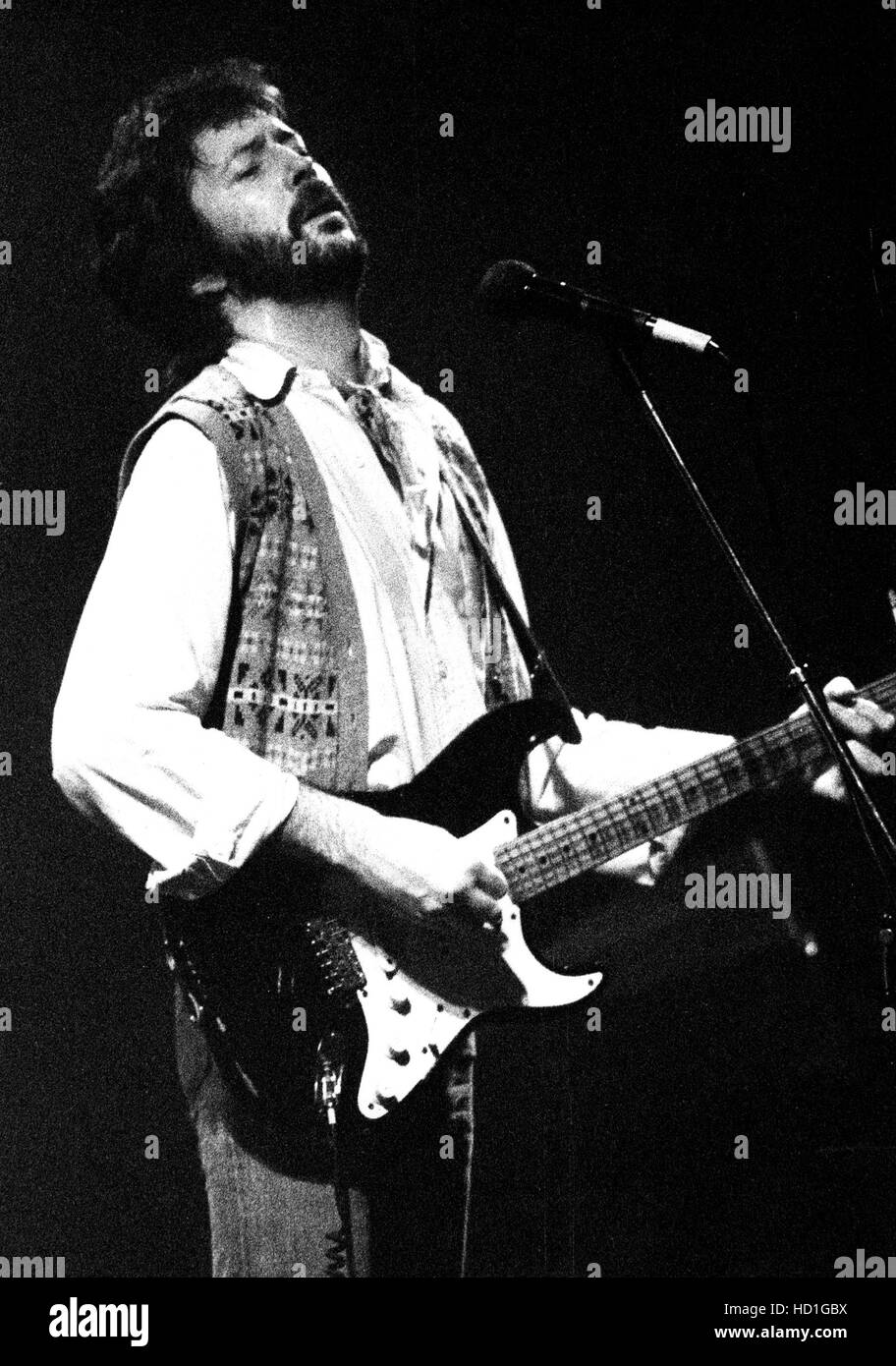 ERIC CLAPTON, live in concert, c. late 1970s-early 1980s Stock Photo ...