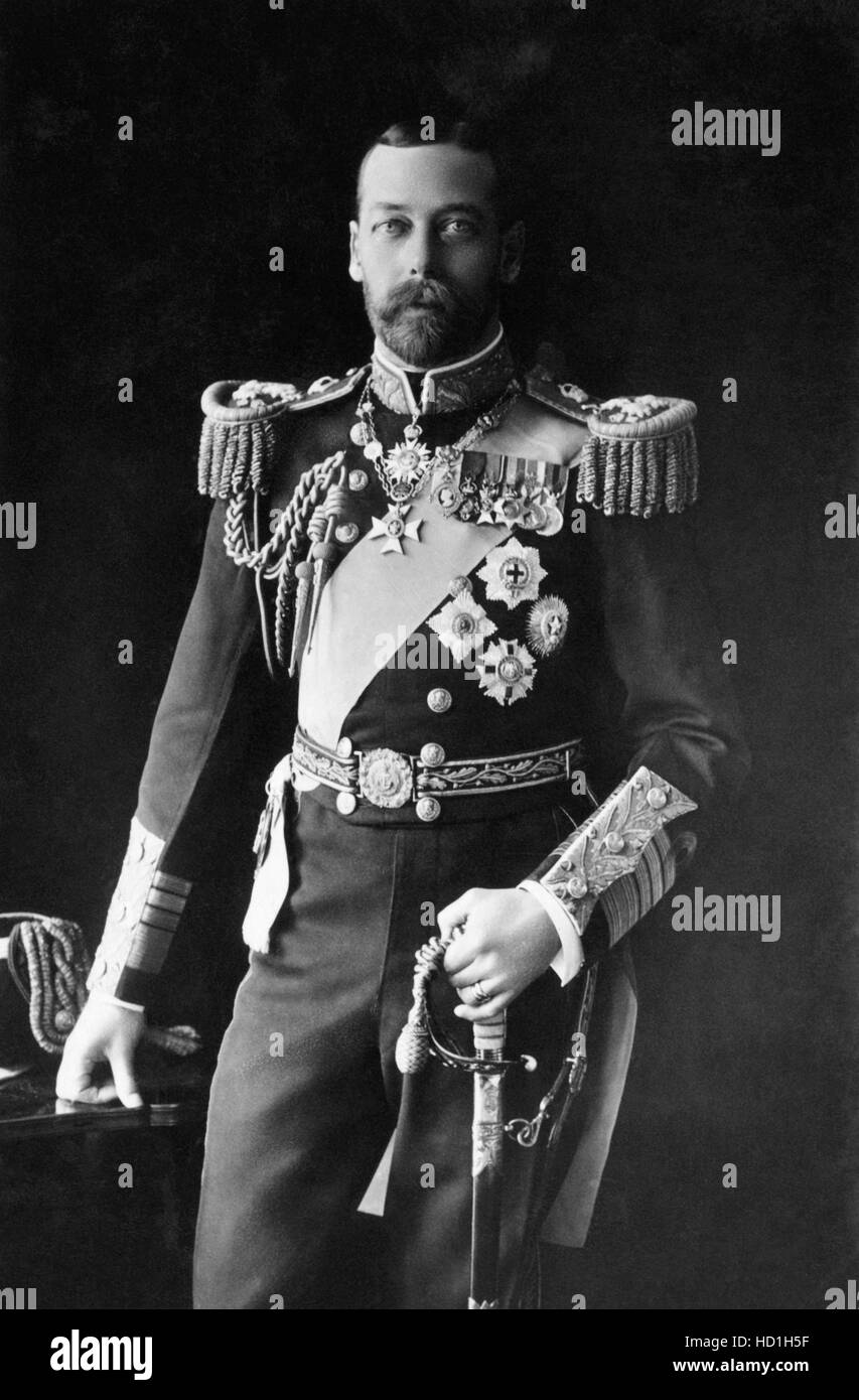 King George V, of England, 1911 Stock Photo - Alamy