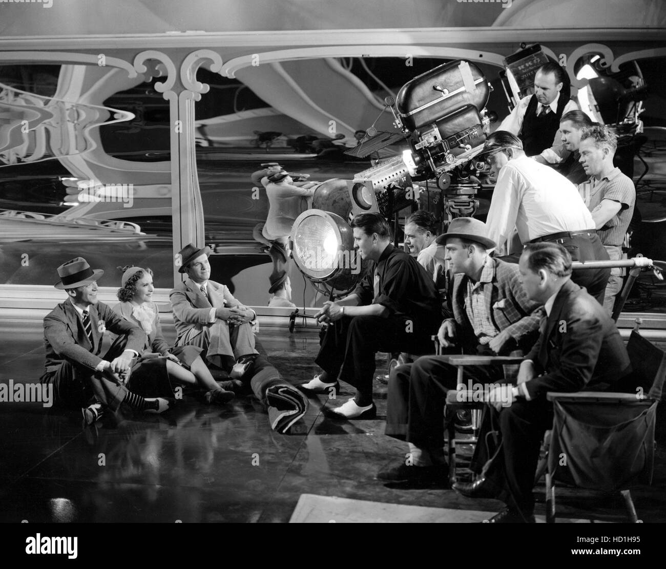 George Stevens directing Fred Astaire, Gracie Allen, George Burns in ...