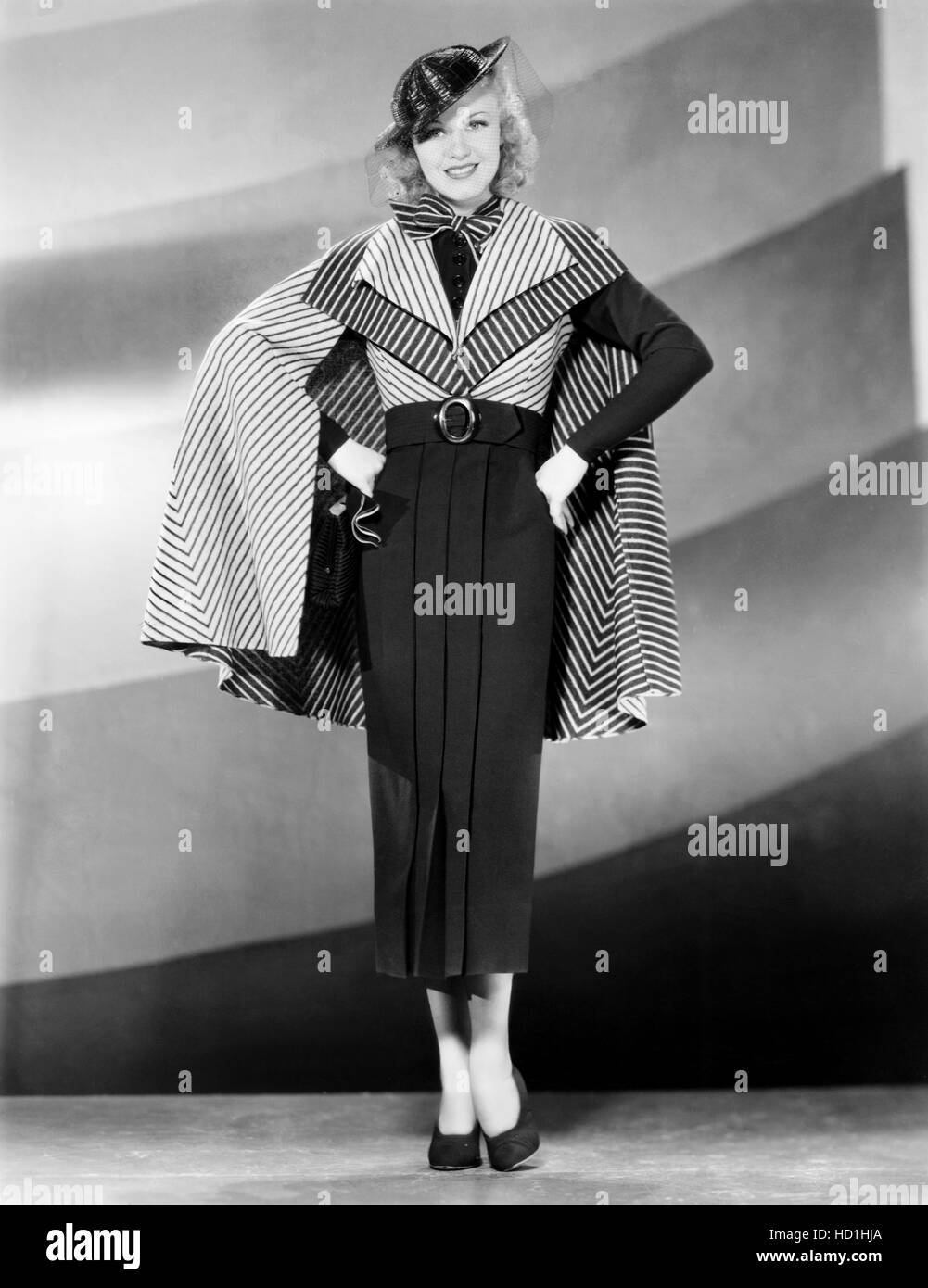 Ginger Rogers in outfit designed by Bernard Newman, 1935 Stock Photo ...